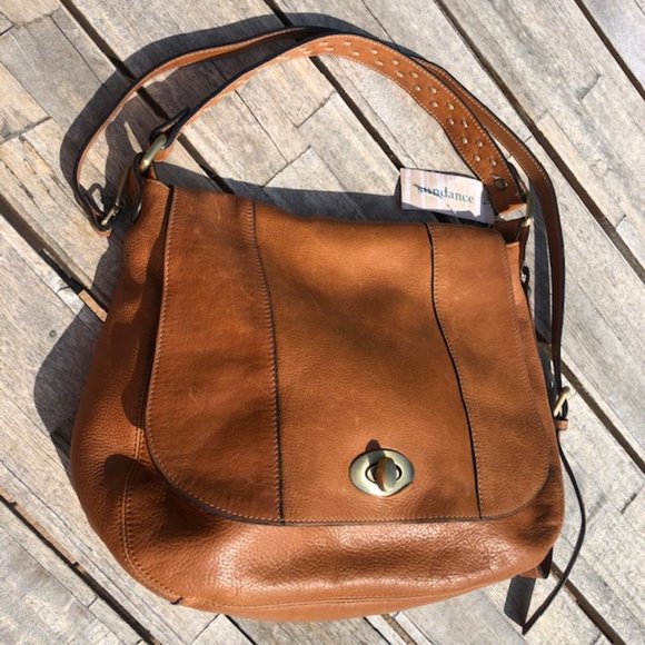 Sundance | Bags | New Flap Bag In Cognac Leather From Sundance | Poshmark